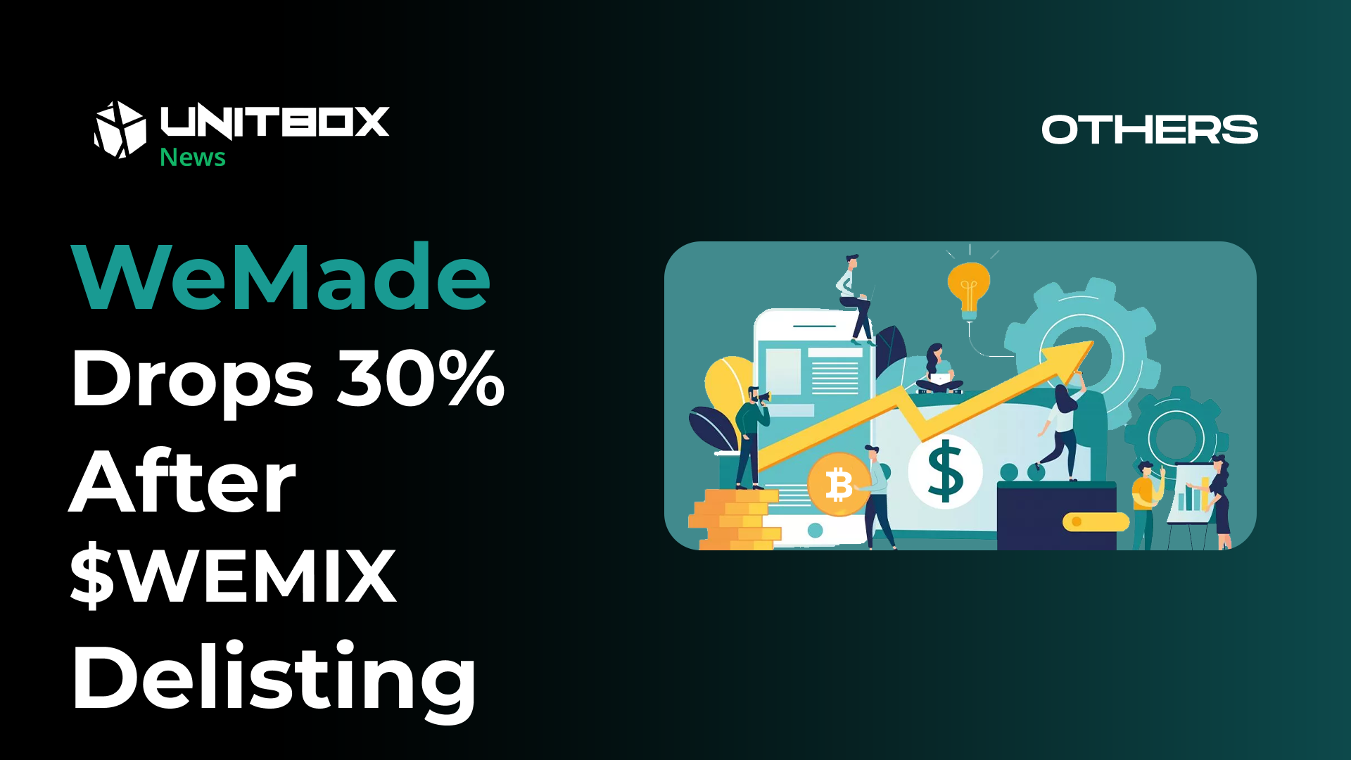 WeMade Stock Drops 30% After Local Exchanges Announce $WEMIX Token Delisting